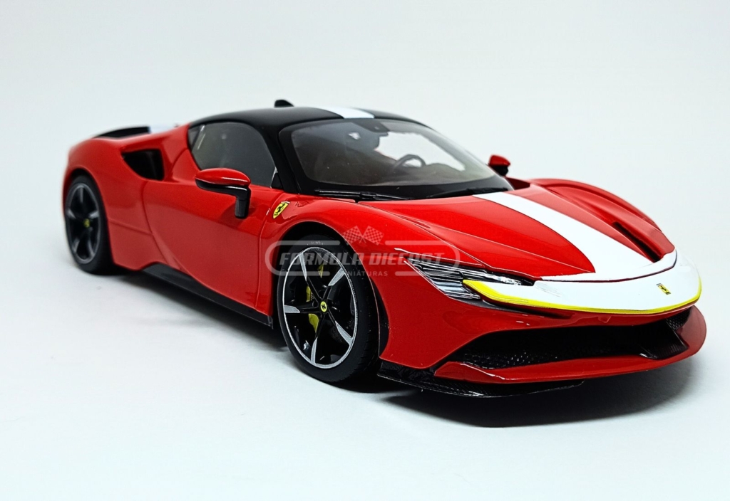 Ferrari SF90 Stradale Assetto Fiorano 2020 - Rosso Corsa - 1:18 Bburago ...